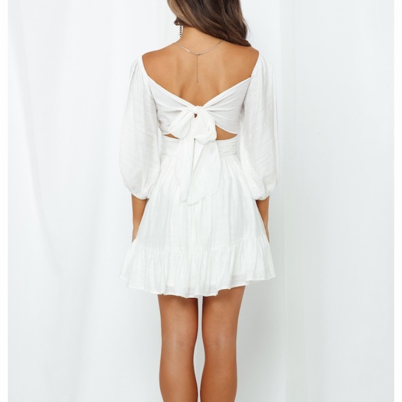 Hello Molly | Dresses | Hello Molly White Ruffle Dress | Poshmark